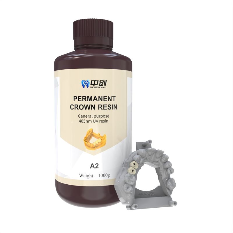 High Precision 3D Printed Permanent Crown Resin for Dental Restorations