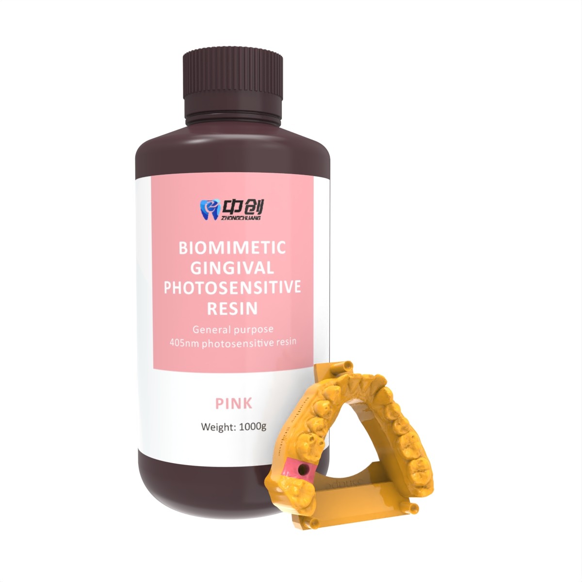 Pink Biomimetic Gum Resin for Orthodontic Aligner Models